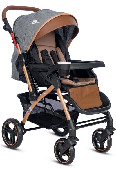 4 Baby Active Plus Gold Çift Yönlü Bebek Arabası Gri AB-350