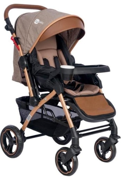 4 Baby Active Plus Gold Çift Yönlü Bebek Arabası AB-350 Fs4