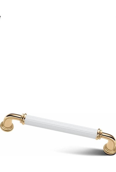 Asil Metal Yakut Lüks Modern Dolap Çekmece Kulpları 96 mm Altın-Beyaz Asil Metal Yakut Lüks Modern Dolap Çekmece Kulpları 96 mm Altın-Beyaz