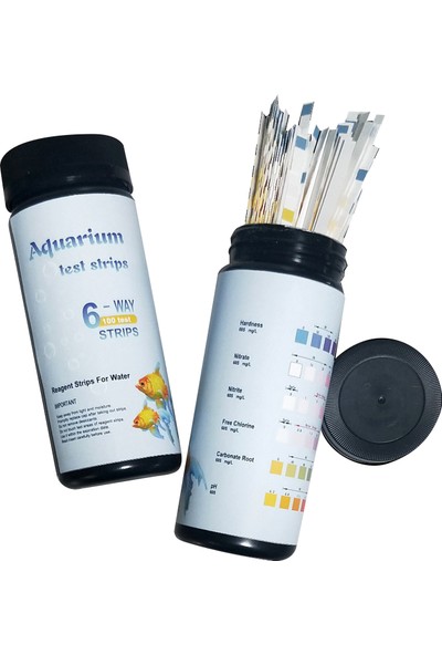 Gahome 100'lü Su Kalitesi Test Kağıtları 6 in 1 Test Kağıdı (Yurt Dışından)