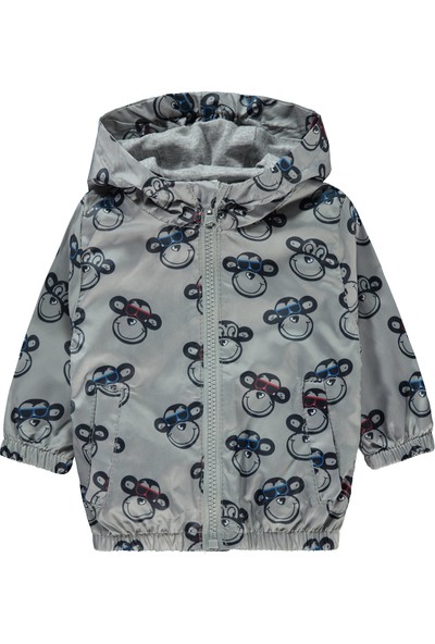 Civil Baby Erkek Bebek Kapüşonlu Yağmurluk 6-18 Ay Gri Civil Baby Erkek Bebek Kapüşonlu Yağmurluk 6-18 Ay Gri