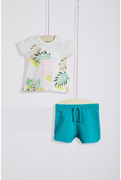 Miniface Erkek Bebek Şort Tişört Takım 2'li (3-24 AY)(MN-2068)
