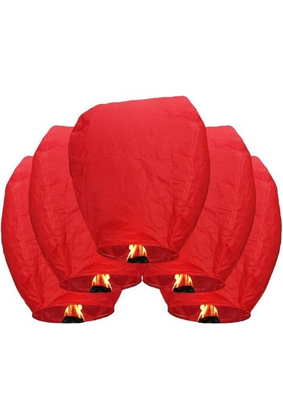 Pandoli Gökyüzüne Bırakılan Dilek Feneri Kırmızı Renk 1 Adet.