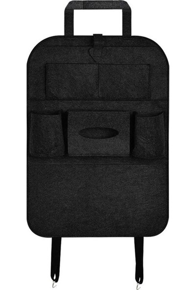 Ankaflex Yeni Model Siyah Araba Koltuk Arkası Organizer Koltuk Arkası Eşya Düzenleyici