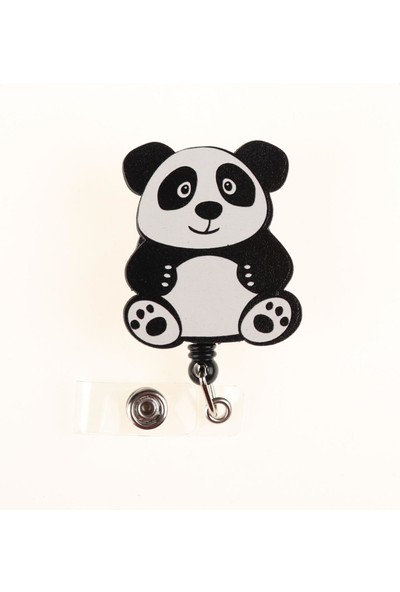 Attach Cetinaccessories Panda Ahşap Yoyo Yaka Kartlık