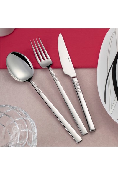 W.fischer Regen 60 Parça 304 Çelik Çatal Kaşık Bıçak Takımı