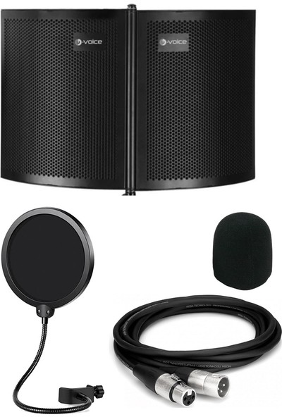 Lastvoice P42 Mikrofon Ses Yalıtım İzolasyon Paneli 42x30 cm (Pop Filtre XLR Kablo Sünger Hediye) Lastvoice P42 Mikrofon Ses Yalıtım İzolasyon Paneli 42x30 cm (Pop Filtre XLR Kablo Sünger Hediye)
