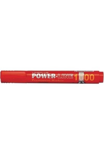 Lineplus Koli Markörü Power-Line Yuvarlak Uçlu Kırmızı Lineplus Koli Markörü Power-Line Yuvarlak Uçlu Kırmızı