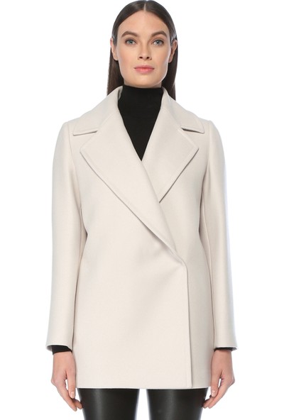 Network Taş Kelebek Yaka Kruvaze Yün Kaban