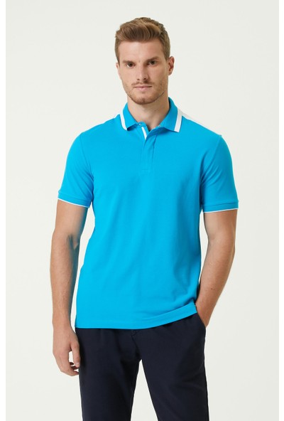 Network Slim Fit Turkuaz Polo Yaka T-Shirt Network Slim Fit Turkuaz Polo Yaka T-Shirt