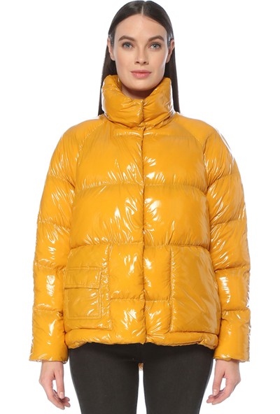Network Regular Fit Sarı Dik Yaka Puff Mont Network Regular Fit Sarı Dik Yaka Puff Mont