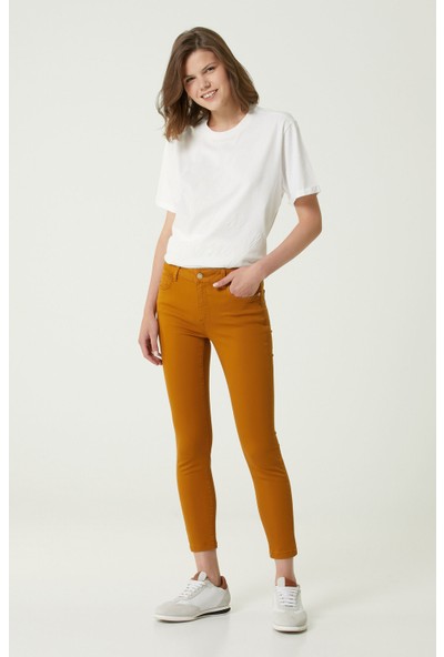 Network Slim Fit Kamel Casual Pantolon