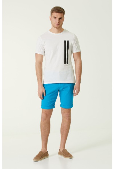 Network Slim Fit Turkuaz Şort