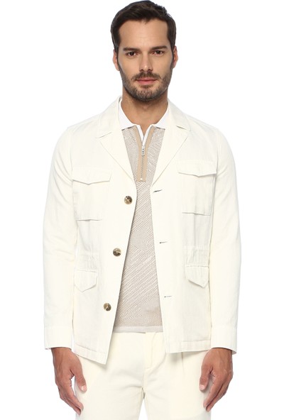 Network Ekru Polo Yaka Ceket