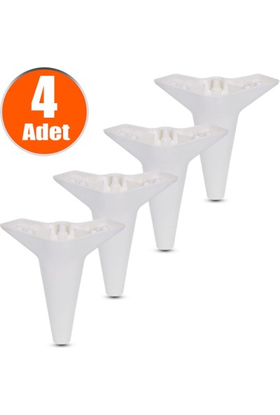 Nobel Mobilya Kanepe Sehpa Puf Koltuk Ayağı Beyaz Baza Ayak 15 cm (4 ADET) Nobel Mobilya Kanepe Sehpa Puf Koltuk Ayağı Beyaz Baza Ayak 15 cm (4 ADET)