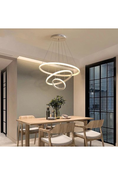 Sinem Avize Albert Beyaz 3'lü Üçlü Günışığı Ledli Avize Sinem Avize Albert Beyaz 3'lü Üçlü Günışığı Ledli Avize