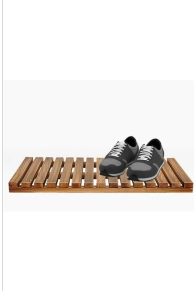 Damla Toys Ahşap Kapı Önü Paspası 40 x 60 cm