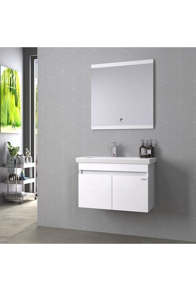 Pierre Cardin Summer 70 cm Snow White Banyo Dolabı Beyaz Renk Pierre Cardin Summer 70 cm Snow White Banyo Dolabı Beyaz Renk