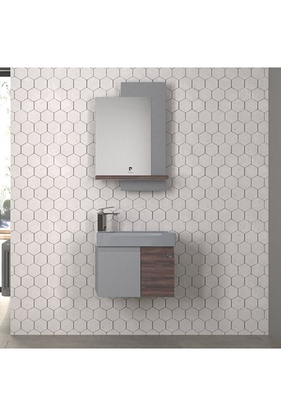 Pierre Cardin Zen 55 cm Matt Anthracite Alnus Banyo Dolabı Mat Antrasit Alnus Pierre Cardin Zen 55 cm Matt Anthracite Alnus Banyo Dolabı Mat Antrasit Alnus