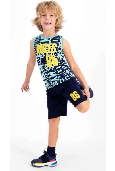 Rolypoly RP2373-G Erkek Çocuk Askılı Şort Takım Rolypoly RP2373-G Erkek Çocuk Askılı Şort Takım