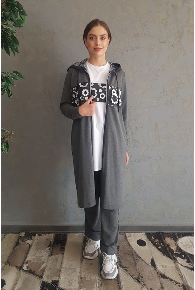 Sportify -Organize Tüllü Üçlü Takım - Antresit Sportify -Organize Tüllü Üçlü Takım - Antresit