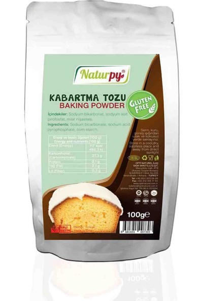 Naturpy Glutensiz Kabartma Tozu 100 gr Naturpy Glutensiz Kabartma Tozu 100 gr