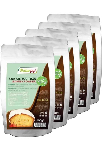 Naturpy Glutensiz Kabartma Tozu 100 gr x 5'li