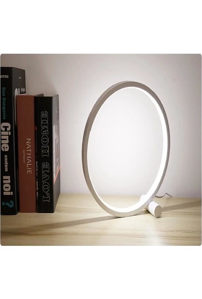 Sinem Avize Frido Beyaz Masa Lambası Abajur Beyaz Ledli Sinem Avize Frido Beyaz Masa Lambası Abajur Beyaz Ledli