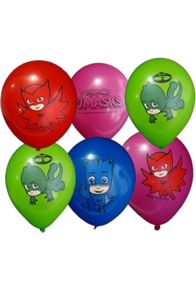 Festivall Balon Lisanslı Pj Maske Karışık 5'li