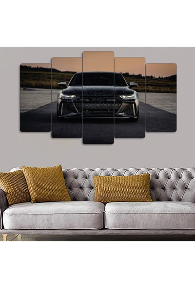 ZEVAHİR MOBİLYA DEKORASYON Zevahir 5 Parça Mdf Siyah Audi Spor Araba Tablo ZEVAHİR MOBİLYA DEKORASYON Zevahir 5 Parça Mdf Siyah Audi Spor Araba Tablo