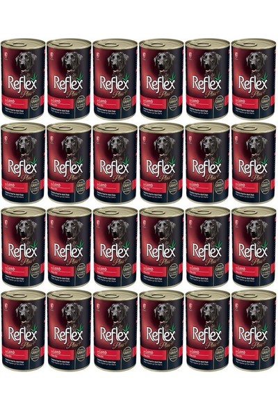 Reflex Plus Kuzulu Karacigerli Köpek Konservesi 400 Gram 24'lü Reflex Plus Kuzulu Karacigerli Köpek Konservesi 400 Gram 24'lü