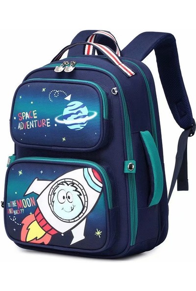 Qxinghu Okul Sırt Çantası Uzay Baskılı (Yurt Dışından)