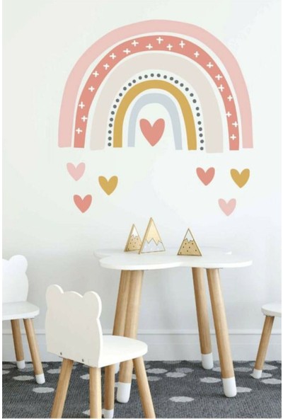 Wallhuman Kalpli Gökkuşağı Duvar Stickerı