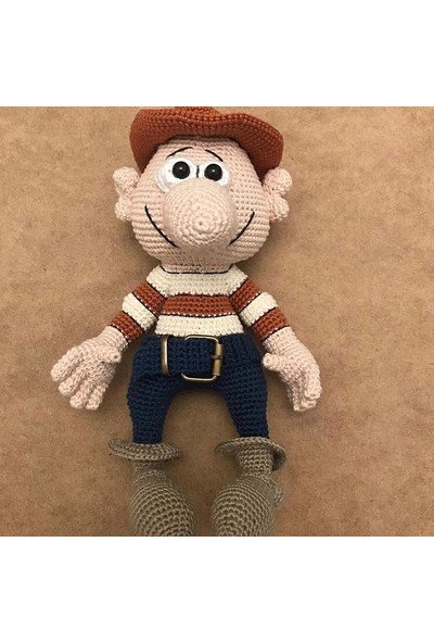 Trend Mix Amigurumi Kovboy Organik El Örgüsü Oyuncak