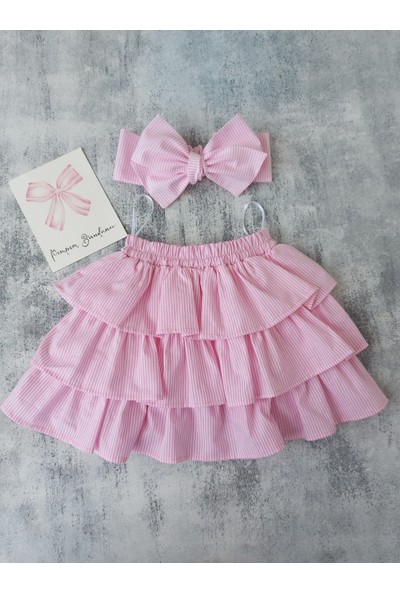 Pempembandana Kız Bebek Etek Bandana Set