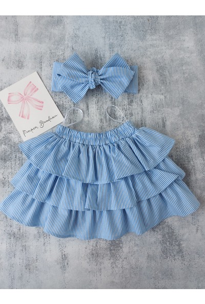 Pempembandana Kız Bebek Etek Bandana Set