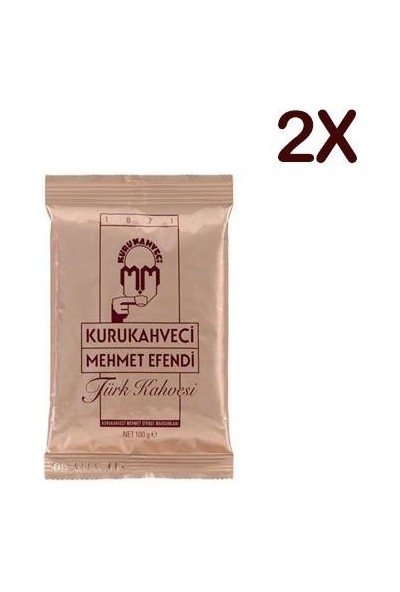 Kurukahveci Mehmet Efendi Türk Kahvesi 100 gr x 2