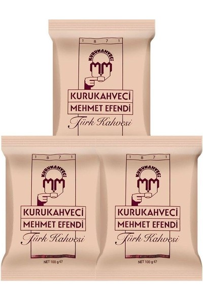 Kurukahveci Mehmet Efendi Türk Kahvesi 100 gr x 3