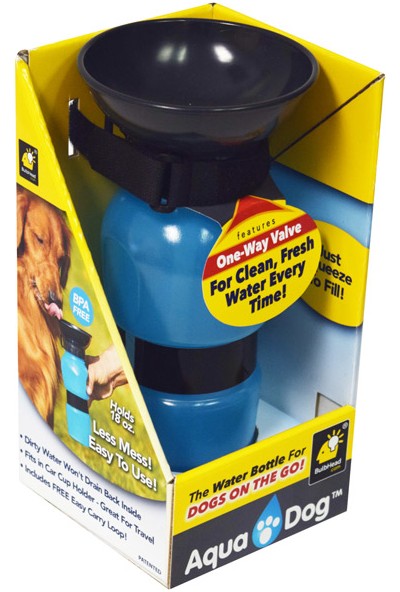 Aqua Dog Dog Portatif Seyahat Suluğu 18OZ Mavi