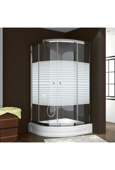 Mono Venüs Oval 80 x 80 Duşa Kabin Duş Tekneli