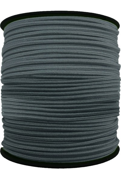 Hobizubi 3 Mm Yuvarlak Lastik-10 Metre Gri Yuvarlak Lastik