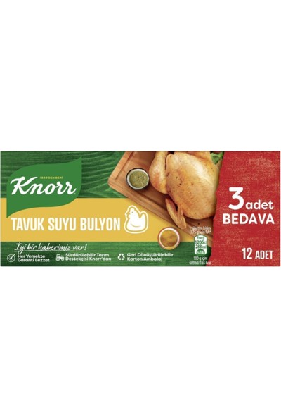 Knorr Tavuk Bulyon 12'li 120 gr Knorr Tavuk Bulyon 12'li 120 gr
