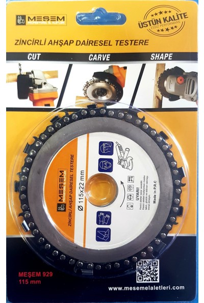 Meşem 929 115 mm Zincirli Ahşap Testeresi