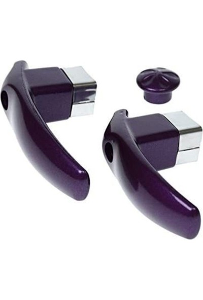 Universal Çaydanlık Kulp Seti Demlik Kulp Seti Kulp ve Kapak Tutacak Mor