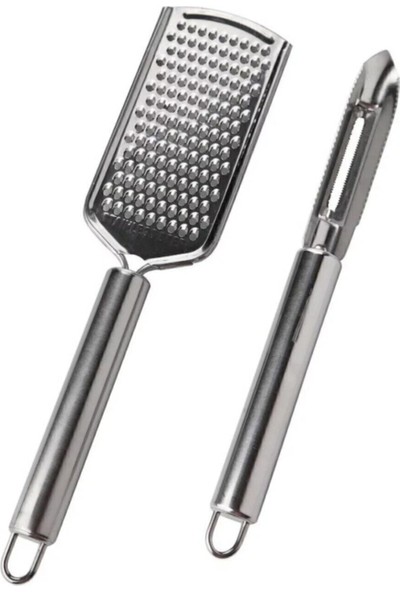 Soyacak ve Rende 2li Set Paslanmaz Çelik Inox
