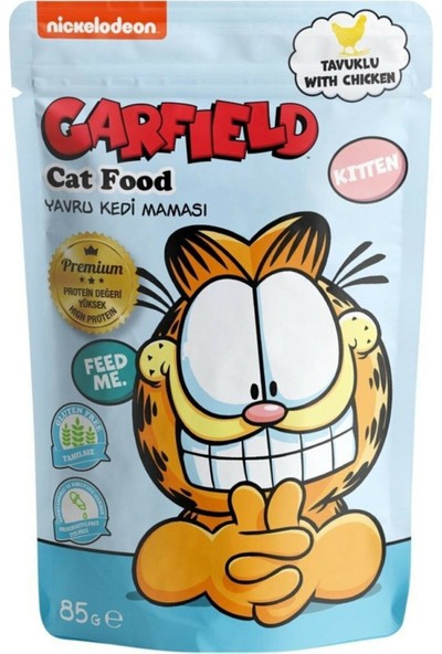 Garfield Tavuklu Yavru Kedi Maması Pouch 85 gr x 24 Garfield Tavuklu Yavru Kedi Maması Pouch 85 gr x 24