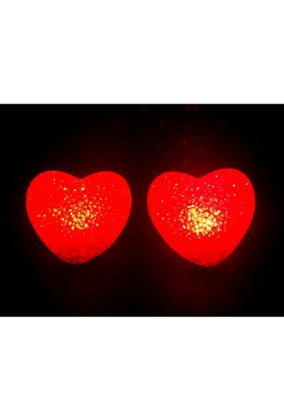 Köstebek Kalp Şeklinde Gece Lambası Kırmızı LED Işıklı Köstebek Kalp Şeklinde Gece Lambası Kırmızı LED Işıklı