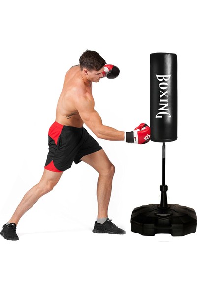 Spor Byfit 149 cm Devrilmez Ayaklı Yaylı Boks Vurma Standı