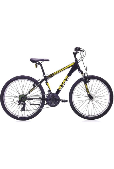 Bianchi Star 24 Jant Bisiklet 21 Vites Vb 360H - Siyah - Sarı - Beyaz Bianchi Star 24 Jant Bisiklet 21 Vites Vb 360H - Siyah - Sarı - Beyaz