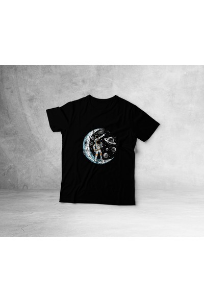 İqra Porselen Uzay Astronot Özel Tasarım T-Shirt